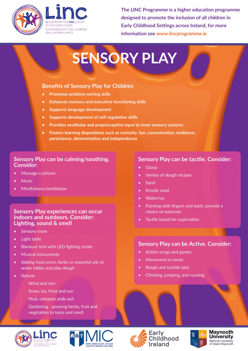 LINC Programme Posters | The Leadership for Inclusion in the Early ...